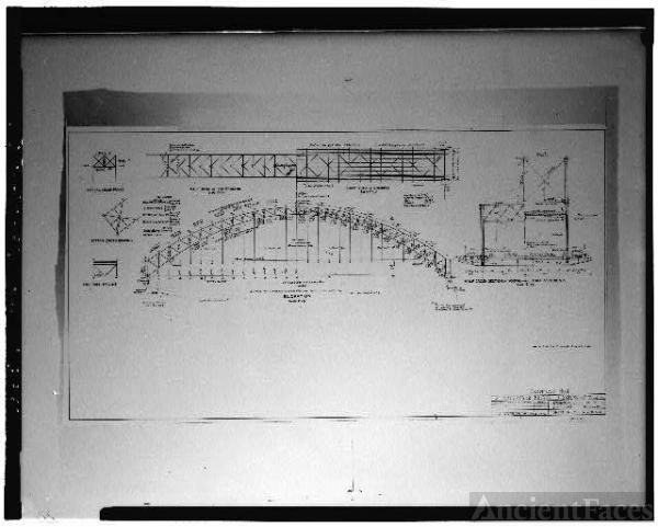 55. GENERAL LAYOUT OF STEEL RIVER SPAN. Sheet 4 of 6