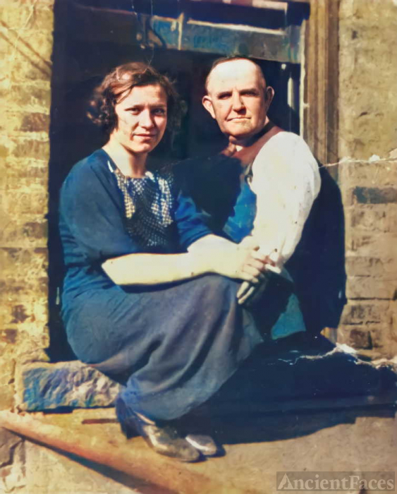 Cornelius Daly Cunningham with daughter-in-law Anna (Check) Cunningham