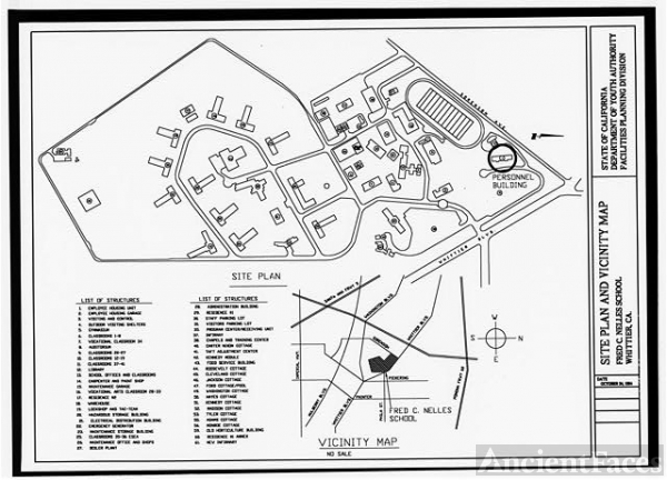 50. Vicinity map of current facility - Whittier State...