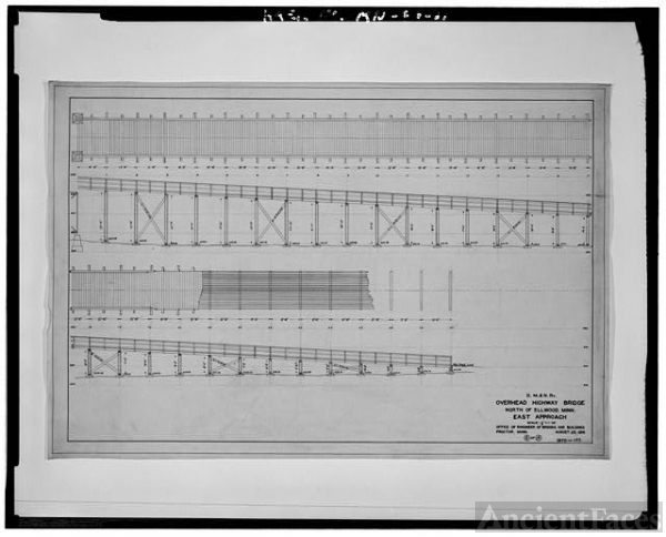 11. Photographic copy of linen drawing of original...