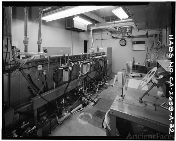 32. BASEMENT PROCESSING ROOM INTERIOR VIEW, FACING...