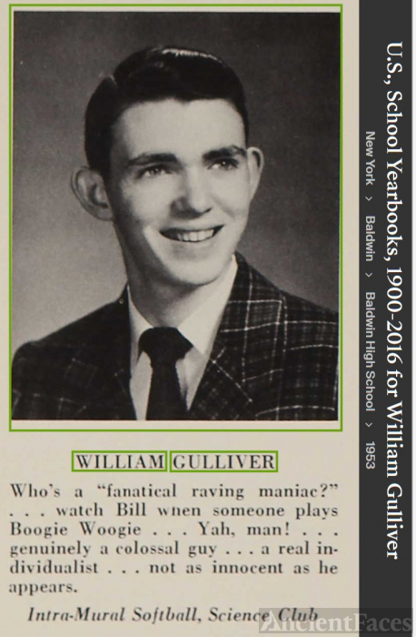William B. "Billy" Gulliver--U.S., School Yearbooks, 1900-2016(1953)