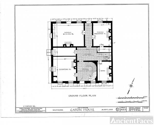 HABS MD,4-BALT,14- (sheet 1 of 14) - Caton House, Lombard...