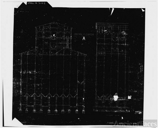 1. Photocopy of blueprint, showing 2 sections. - Illinois...