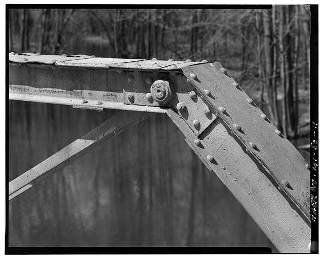 11. Detail-Top Corner of Truss - Burt Road Bridge,...