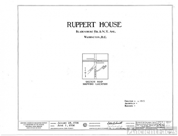 HABS DC,WASH,121- (sheet 0 of 4) - Anton Ruppert House,...