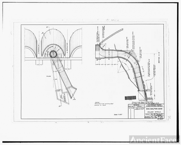 21. SPILLWAY DETAILS. DATED OCTOBER 1928, DRAWING
