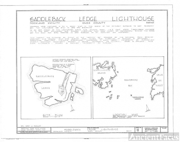 HABS ME,7-ROCLA.V,1- (sheet 1 of 3) - Saddleback Ledge...