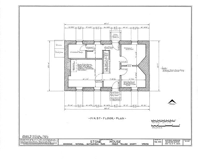 HABS VA,76-GROV,2- (sheet 3 of 9) - Stone House,...