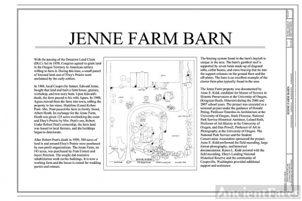 HABS WA-250-A (sheet 1 of 2) - Jenne Farm, Barn, 538...