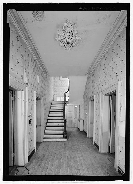 16. View of first floor Center Hall (Room 101), looking...