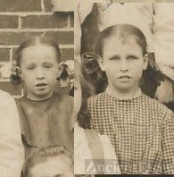 Edith and Rowena Marsh, schoolgirls