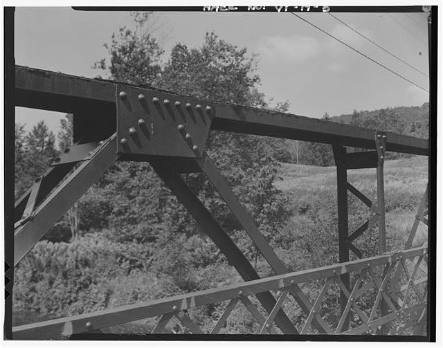 5. View west, detail of truss connection, south truss...