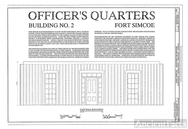 HABS WA-238-B (sheet 1 of 3) - Fort Simcoe, Officer's...