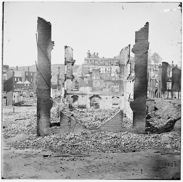 Richmond, Virginia. Burnt district. [Pratt's Castle on...