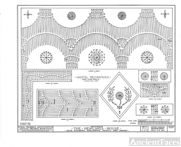 HABS NJ,3-EVBO.V,2- (sheet 10 of 16) - Hewlings House,...