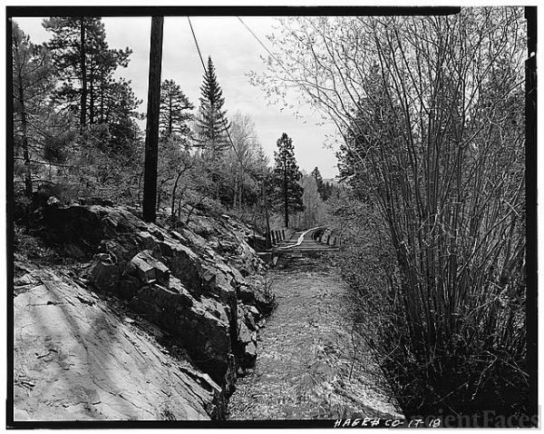 18. FRONTAL VIEW; FLUME INTAKE--1980 - Power Flume No. 1,...