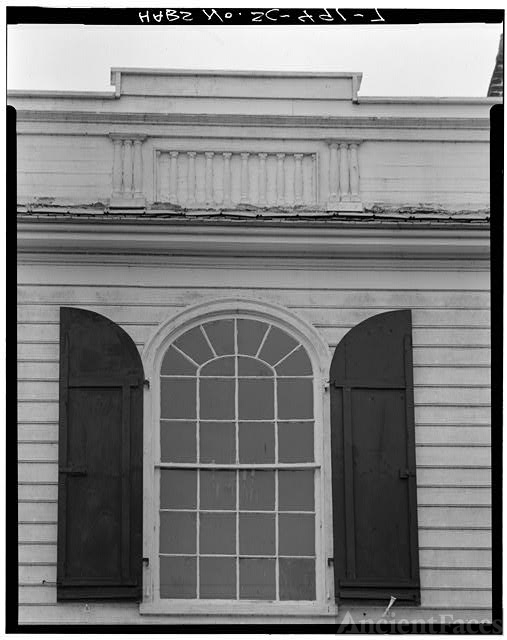 7. STAIR WINDOW AND PARAPET WALL DETAIL, REAR (NORTH)...
