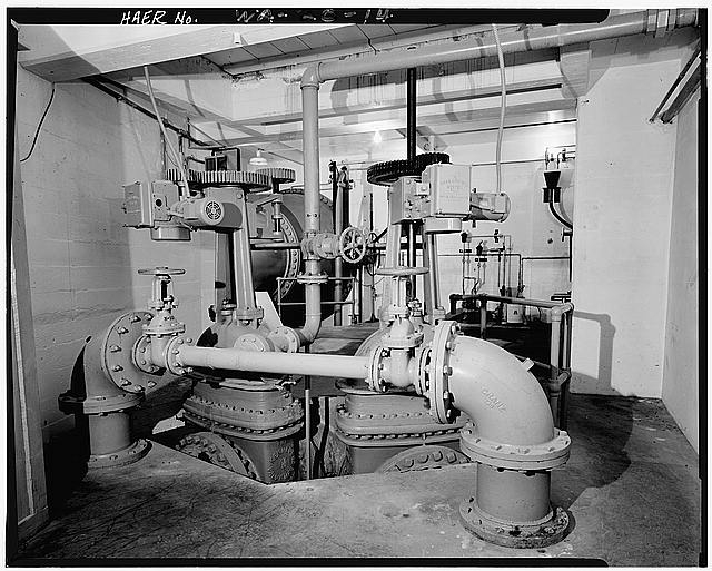 14. INTERIOR VIEW SHOWING GROUND FLOOR OF VALVE HOUSE AND...