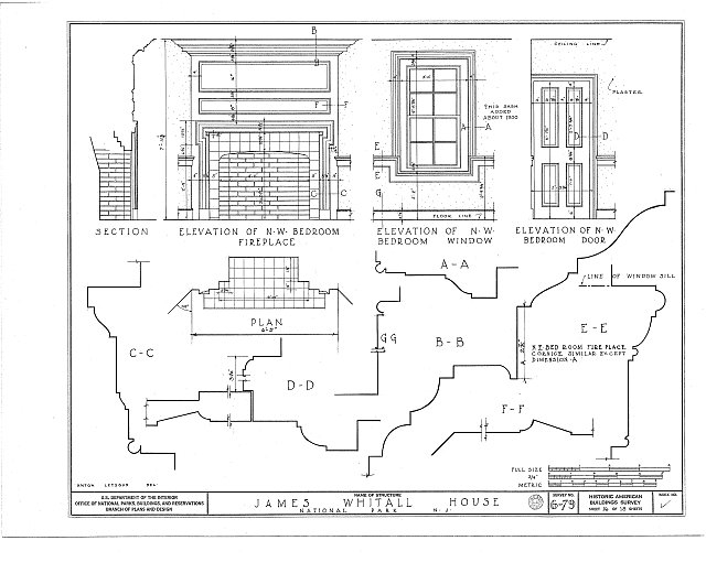 Habs Nj 8 Napa 1 Sheet 16 Of 18 Whitall House