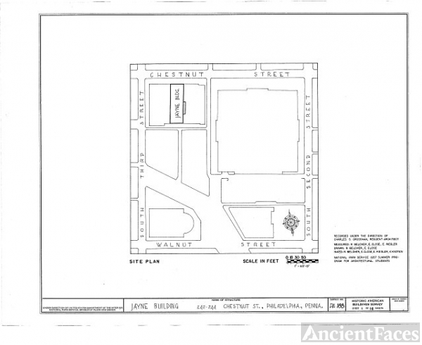 HABS PA,51-PHILA,237- (sheet 1 of 16) - Jayne Building,...