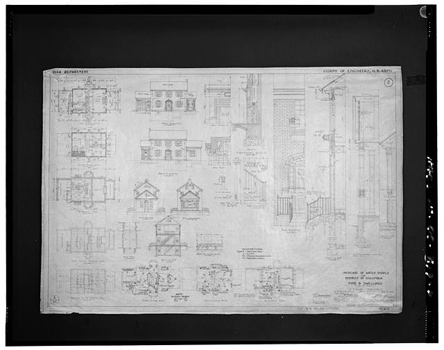 Photographic copy of the original construction drawing,...