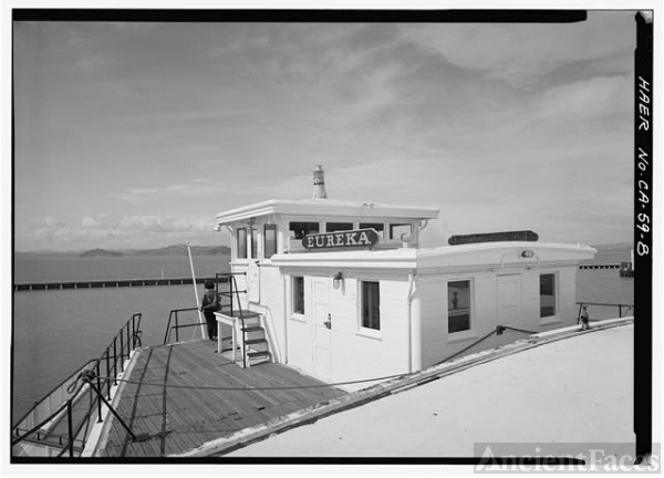 8. Forward pilot house, portside. - Ferry EUREKA, Hyde...