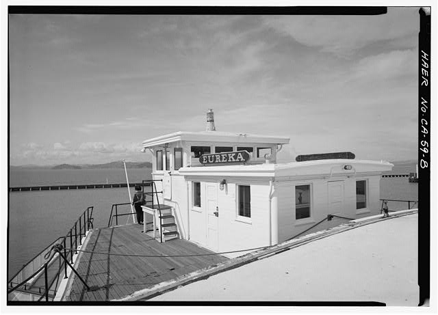 8. Forward pilot house, portside. - Ferry EUREKA, Hyde...