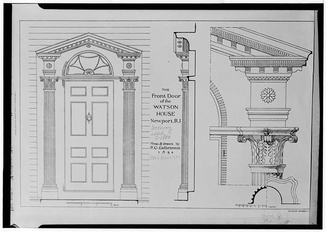 7. Historic American Buildings Survey, drawing by P.C....