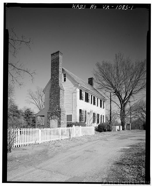 1. FRONT ELEVATION AND LEFT SIDE - Miller-Claytor House,...
