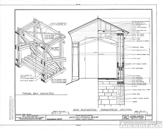 Typical Bay Isometric, End Elevation, Transverse Section...