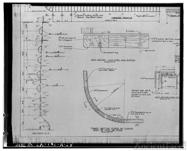 54. Y&D Drawing 194714 (1942), 'Dry Dock No. 4 Caisson,...
