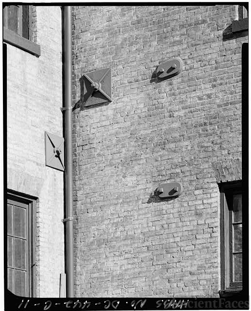 11. DETAIL--TIE-ROD PLATES LOCATED AT THE COURTSIDE...
