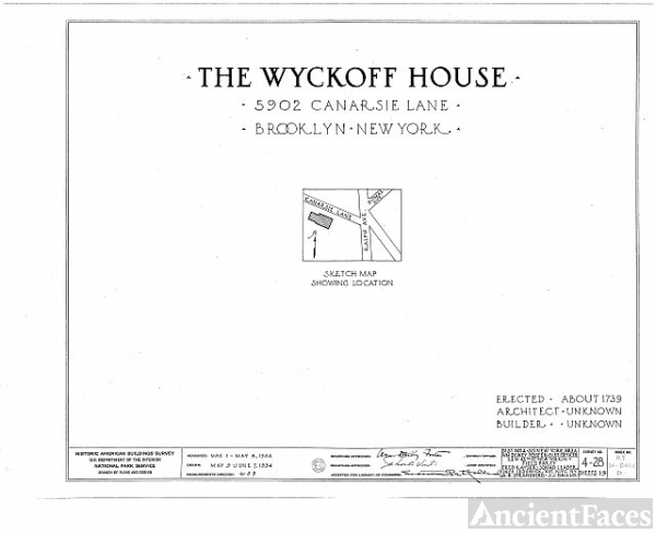 HABS NY,24-BROK,32- (sheet 0 of 9) - Peter Wyckoff House,...