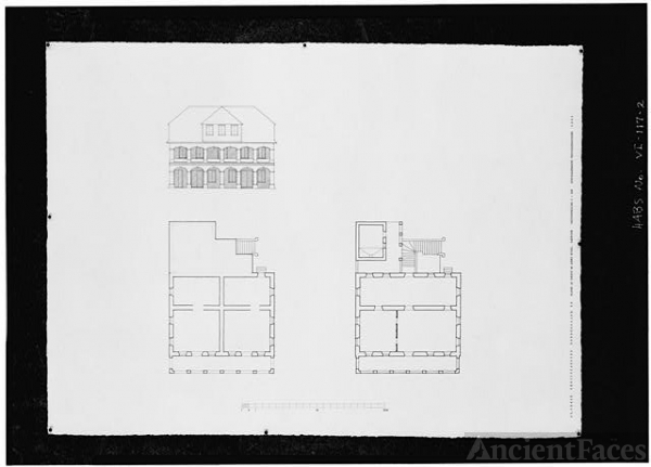 2. Photocopy of a measured drawing (original delineated...