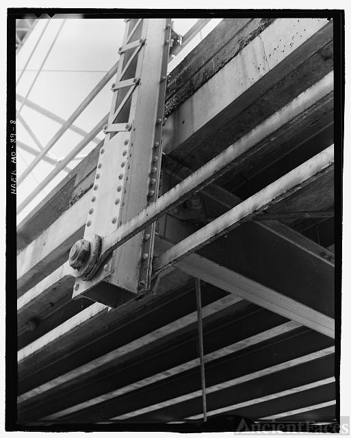 8. Typical pin connection of lower chord and vertical...