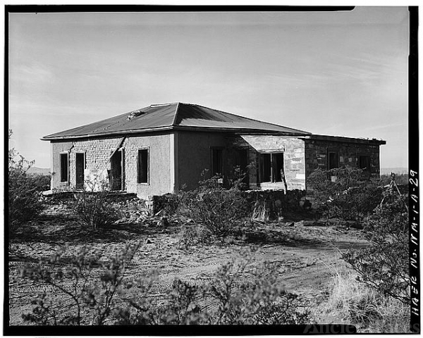 29. MCDONALD RANCH: RANCH HOUSE, FROM NORTHEAST - White...