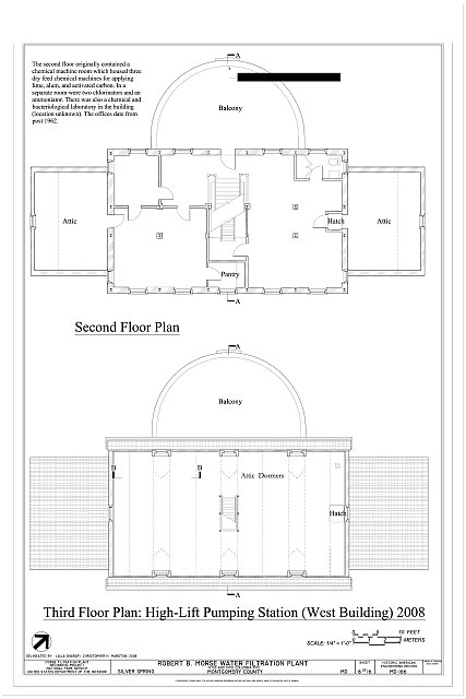 Second Floor and Third Floor Plans: High-Lift Pumping...