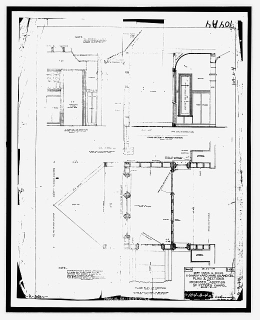 Photocopy of original drawings (original located at the...