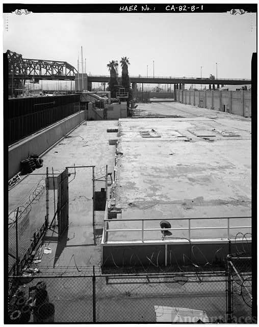 1. OIL HOUSE FOUNDATIONS, DIKE, AND PORTION OF SOUTH...