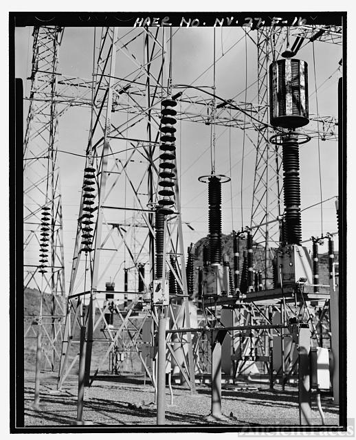 Capacitive coupling voltage transformers, view north