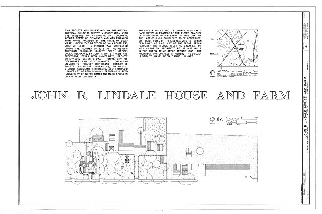 HABS DEL,1-MAG,1- (sheet 1 of 4) - John B. Lindale House...