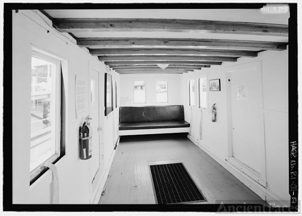 17. INTERIOR VIEW OF PILOT HOUSE, LOOKING AFT - Schooner...