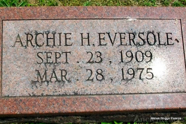 Archie Eversole Gravesite