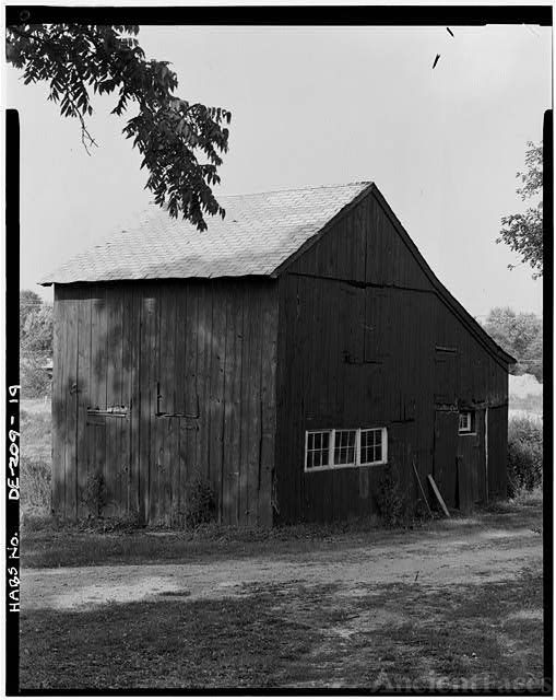 14. BARN, CLOSE PERSPECTIVE OF WEST AND SOUTH SIDES...