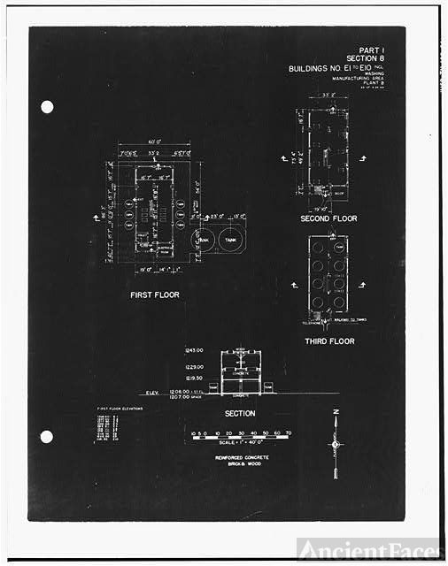 34. Photograph of a line drawing. '[CROSS SECTION AND...