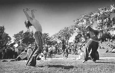 Hippies Dancing at Golden Gate Park, San Francisco