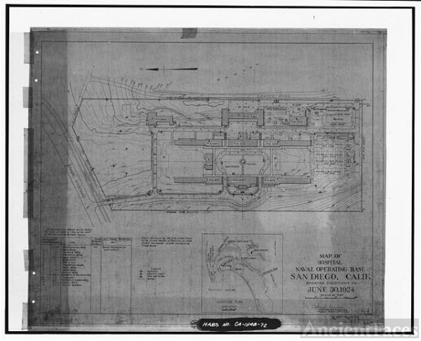 72. SITE MAP SHOWING CONDITIONS ON JUNE 30, 1925, DRAWING...