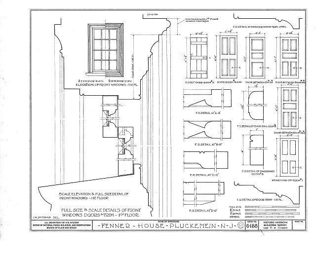 HABS NJ,18-PLUK,1- (sheet 10 of 10) - John Fenner House,...