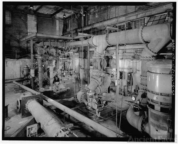 20. INTERIOR VIEW OF RIVER PUMP HOUSE, BUILDING #91,...